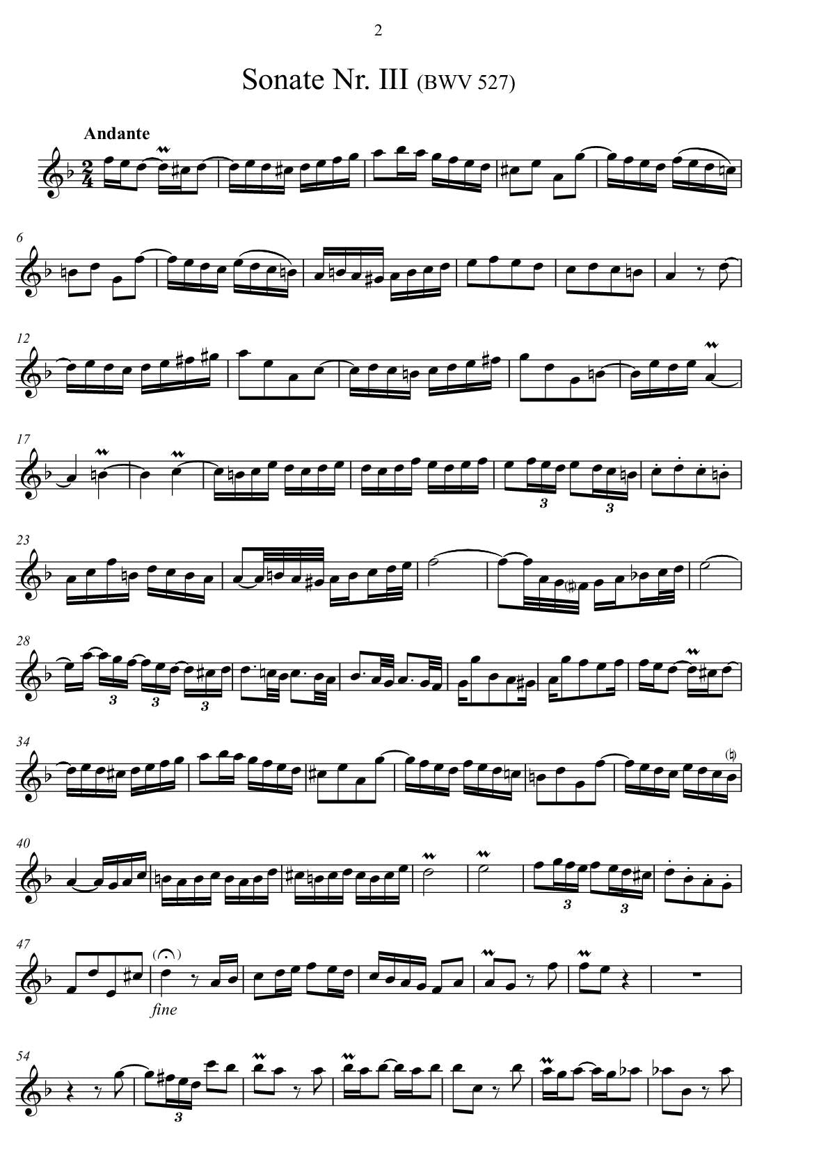 Johann Sebastian Bach Noten: Trio - Sonaten für Orgel Nr. III (BWV 527 – Atelier-Editionen Röhm