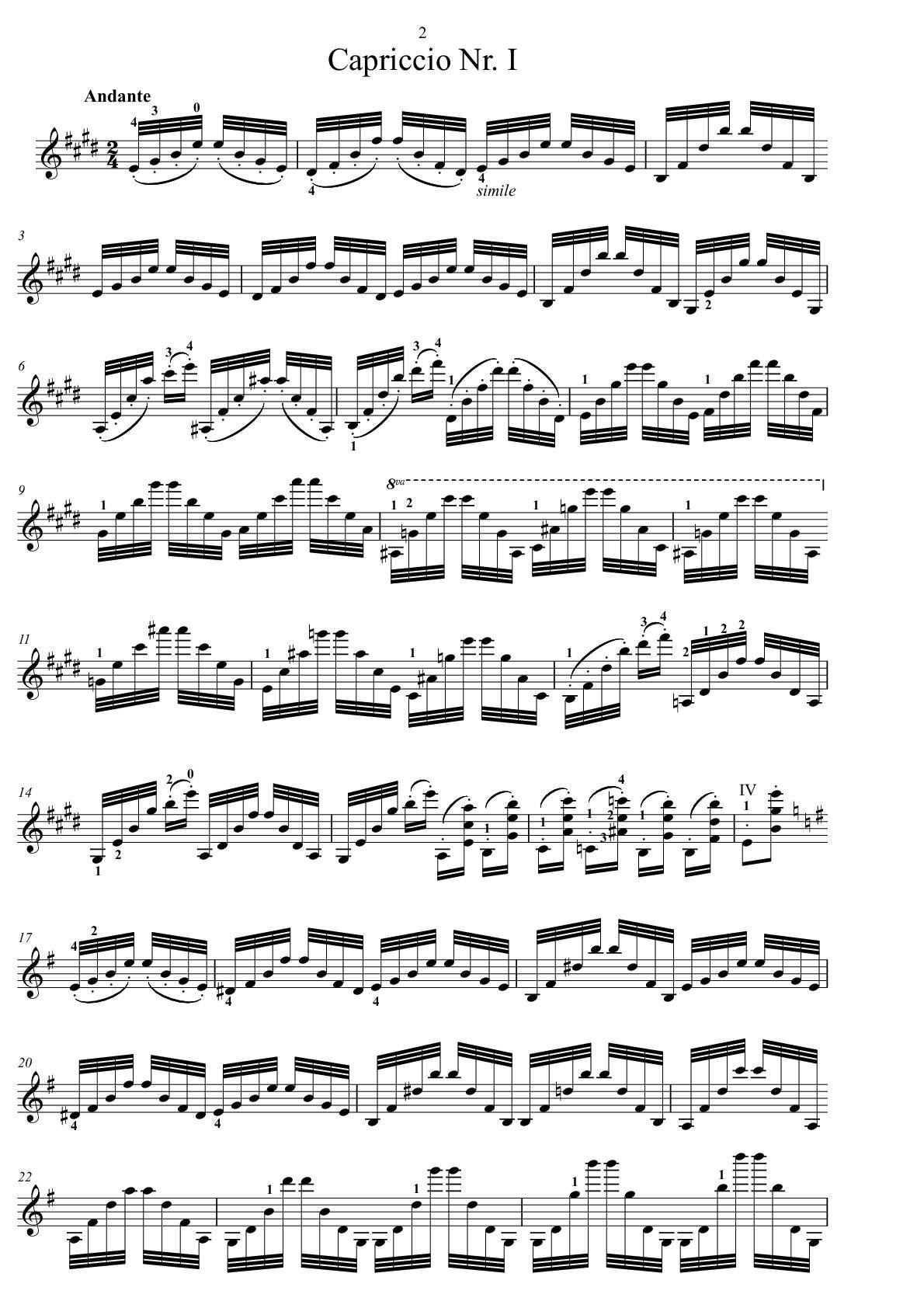 Niccolo Paganini Noten: 24 Capricen für Violine solo – Atelier-Editionen Röhm