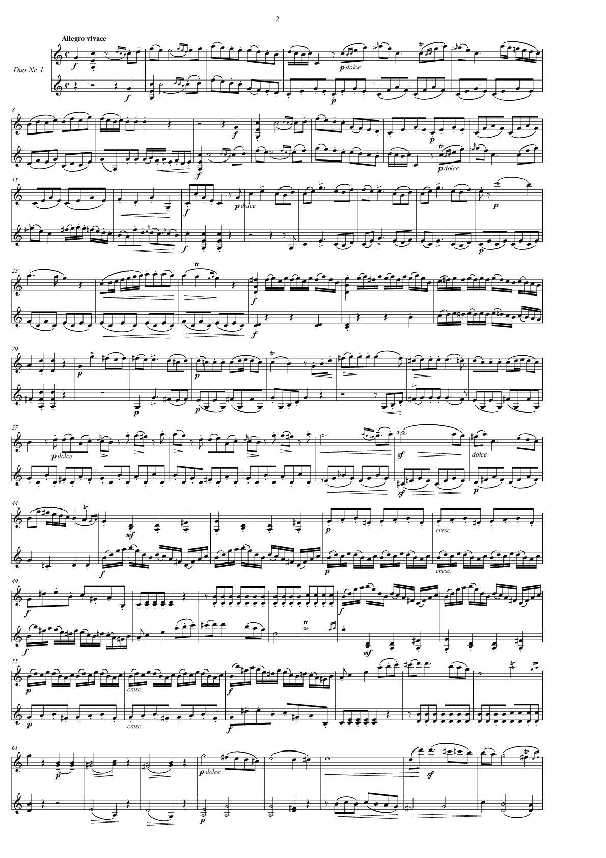 Pleyel: Duo op. 24, 1 and 5 for 2 violins – Atelier-Editionen Röhm