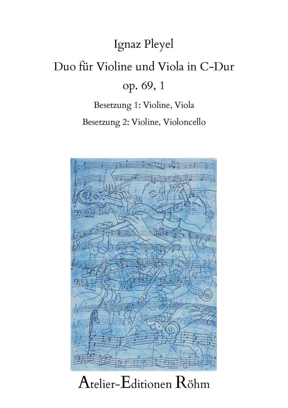 Pleyel: Duo for violin and viola or cello, Op. 69 No. 1 – Atelier ...