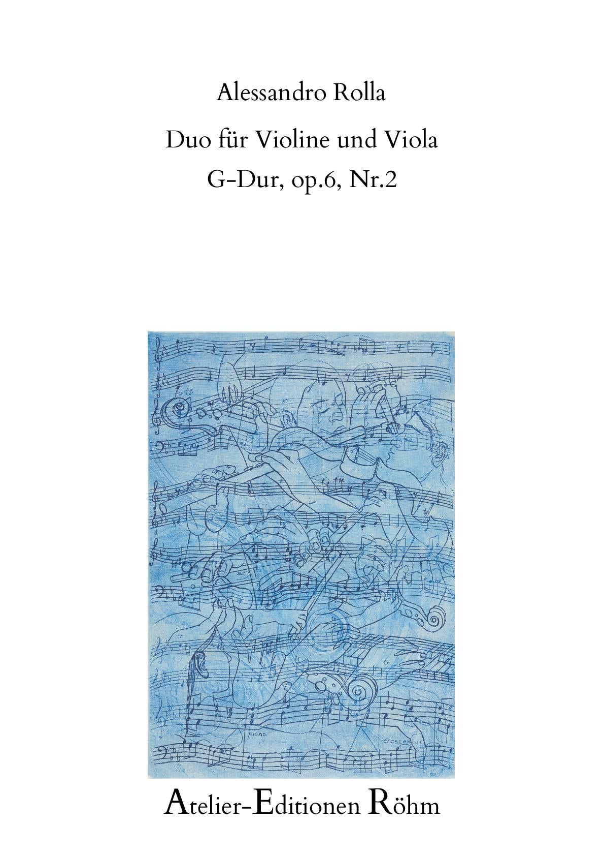 Rolla: Duo for violin and viola op.6, no. 2 – Atelier-Editionen Röhm